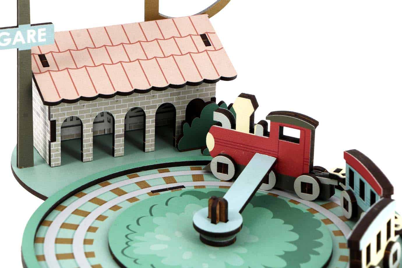 Automate train en bois - AgentPaper
