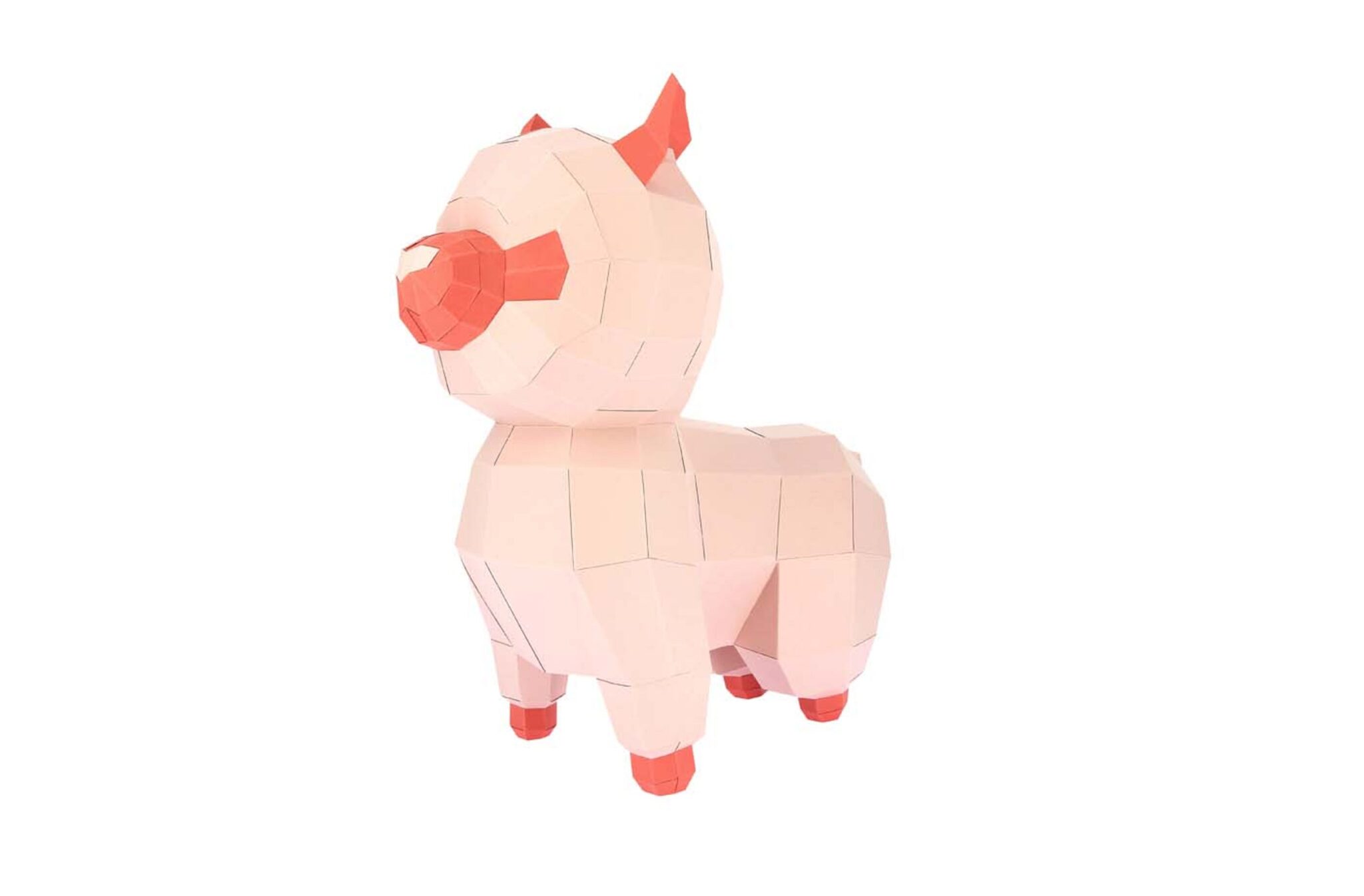 Bébé lama en papier 3D - AgentPaper