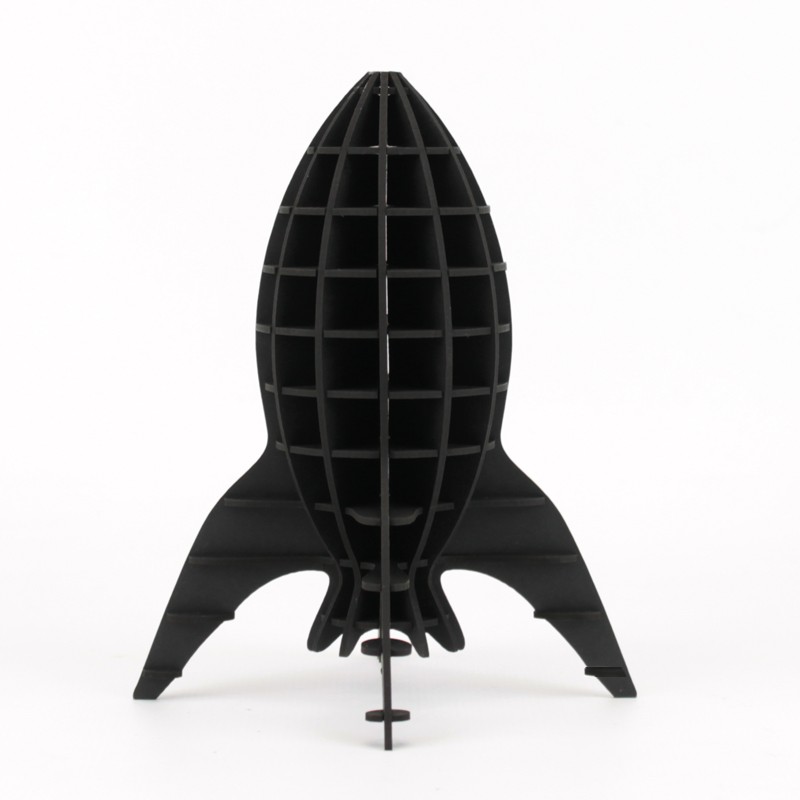 Fusée ronde en carton pulp - AgentPaper