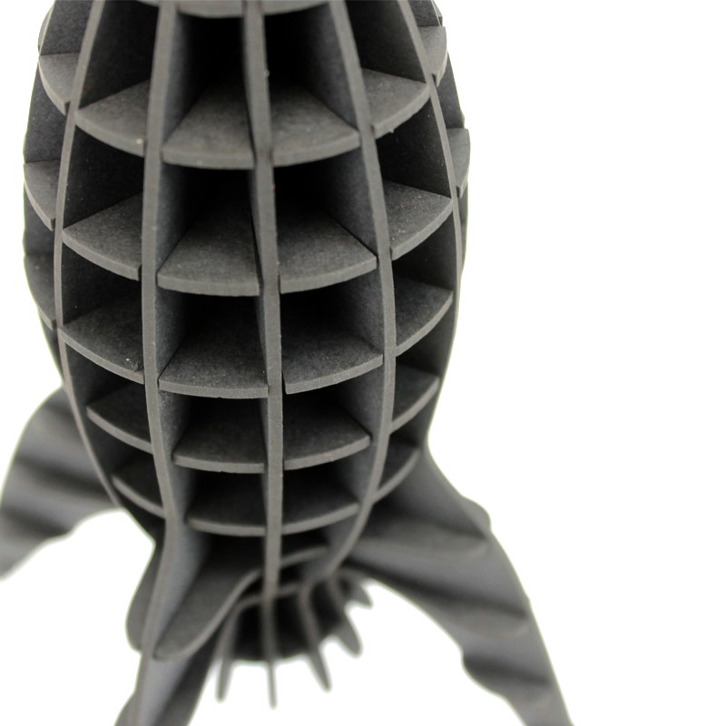 Fusée ronde en carton pulp - AgentPaper