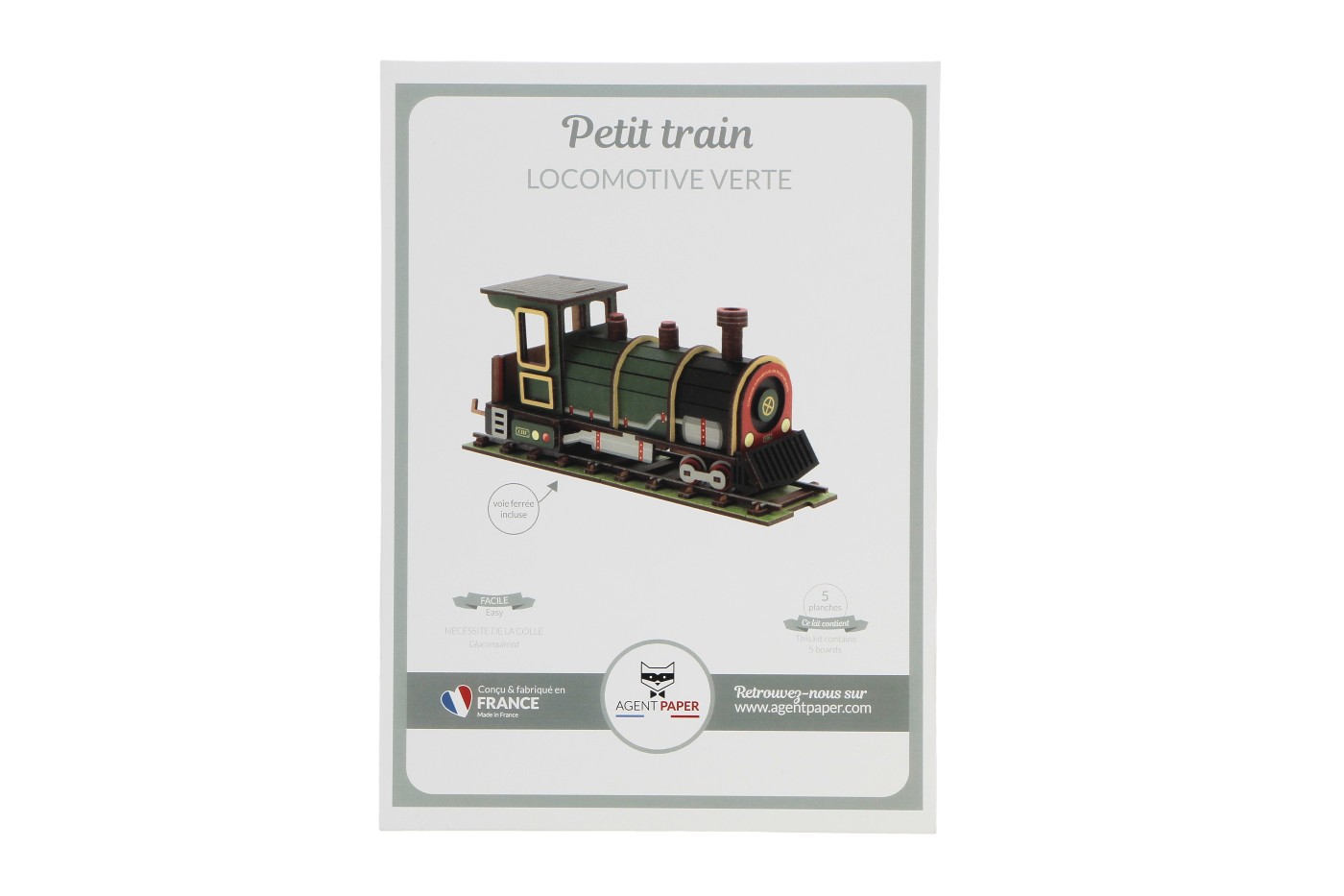 Train en bois Locomotive - AgentPaper