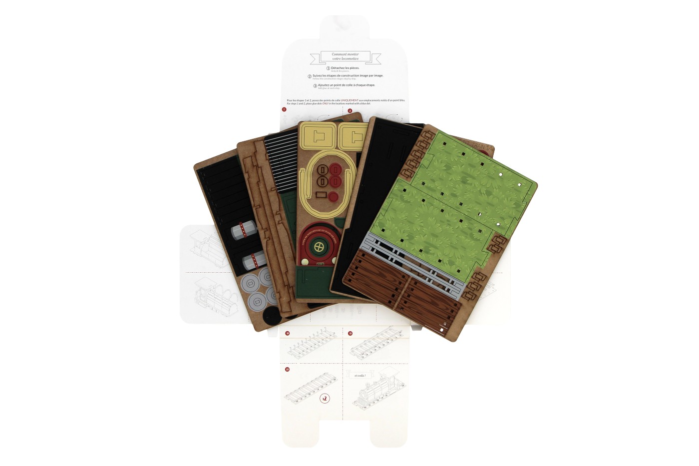 Train en bois Locomotive - AgentPaper