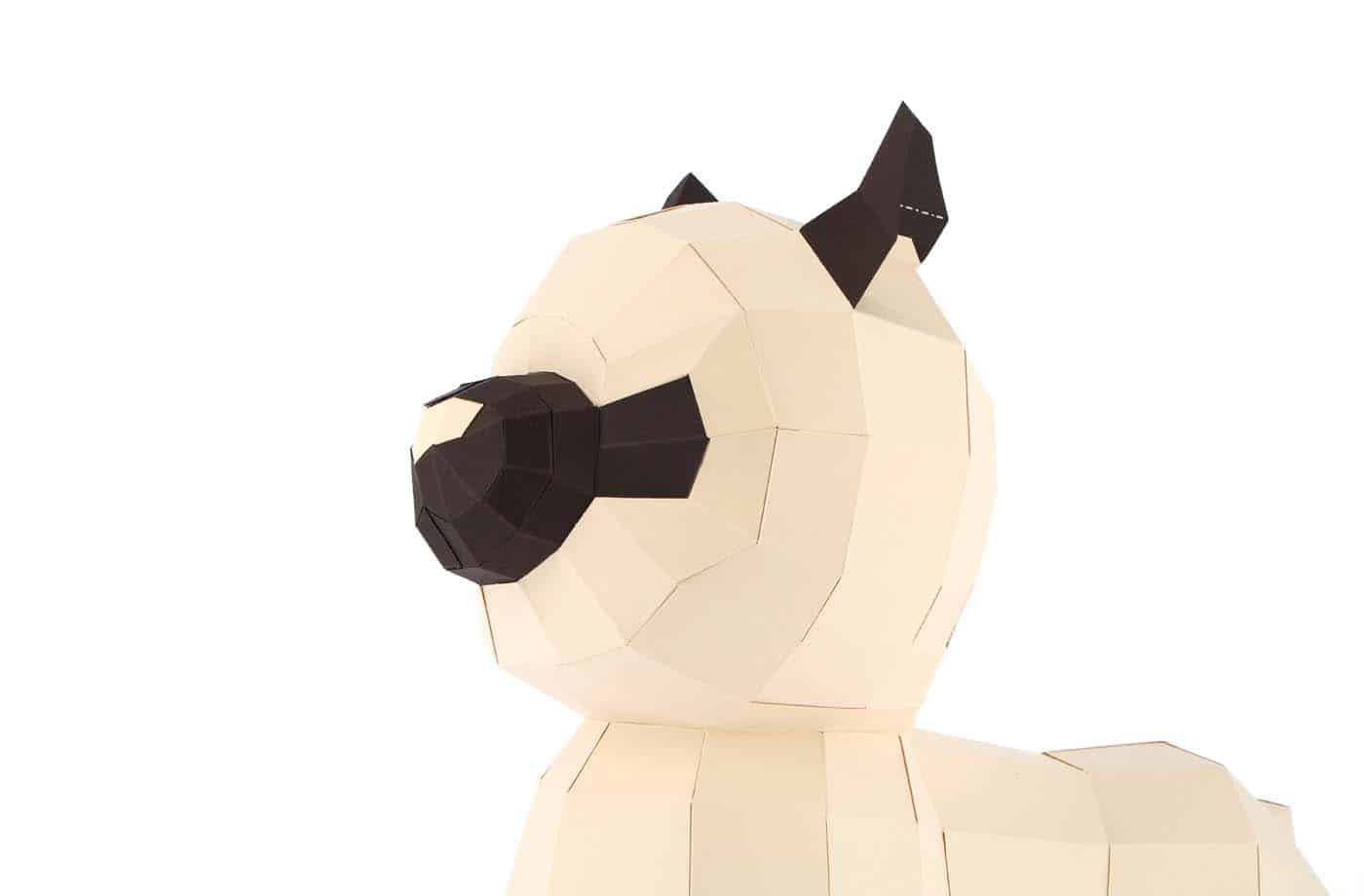 Bébé lama en papier 3D - AgentPaper
